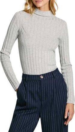 Pepe Jeans London Izabel Turtleneck Tricots, Gris (léger Grey), L Femme