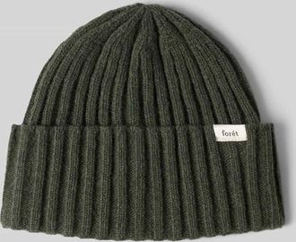 For&eacute;t M&uuml;tze aus Lammwolle mit Label-Patch