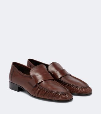 The Row Mocassins en cuir