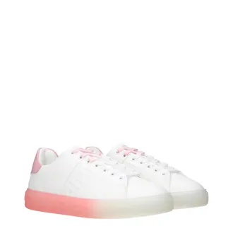 Versace Leather Low-Top Sneakers - White