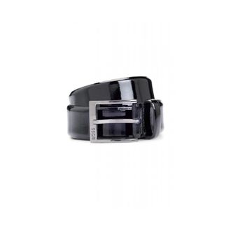 HUGO BOSS Italienischer G&uuml;rtel mit Marken-Schnalle - - Accessories - Herren - Schwarzk - 110 CM