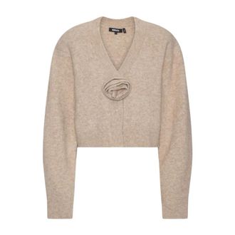 Rotate Cardigans - - Knitwear - Damen - Beige - S