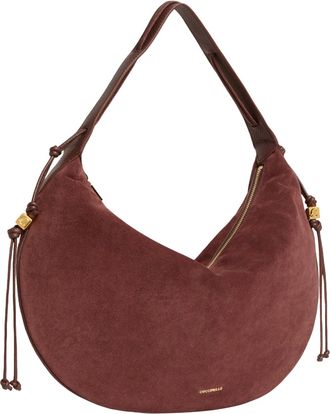 Coccinelle Grained Leather Shoulder Bag - Berry