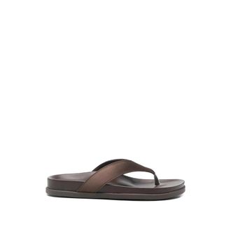 Ancient Greek Sandals Charys Satin Flip-Flop - - Shoes - Damen - Braun - 37 EU