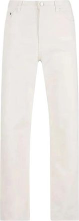 Gucci Denimhose mit Metalldetail im Horsebit-Stil - - Jeans - Damen - Wei&szlig; - W33