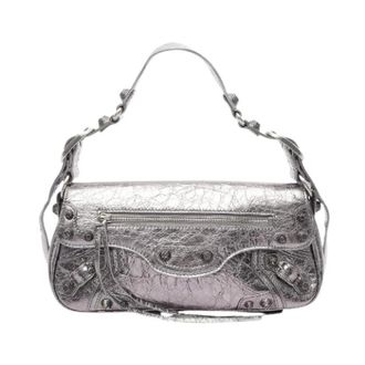 Balenciaga Pre-owned Le Cagole S Leder Umh&auml;ngetasche - - Pre-owned - Damen - Grau - ONE SIZE