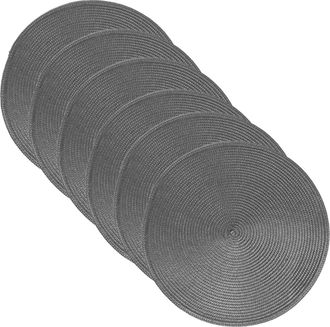 Valiclud 6stücke Runde Tischsets Aus rutschfeste Esstischmatten Hitzebeständige Schutzpolster ø Für Heimdekoration Und Täglichen Gebrauch