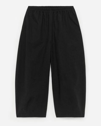 Arket Hose Mit Barrel Leg -Schwarz