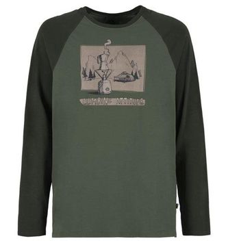 E9 Long Coffee M - Langarmshirt - Herren