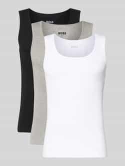 HUGO BOSS Slim Fit Unterhemd aus reiner Baumwolle im 3er-Pack Modell ONE