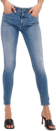 Only Damen Onlblush Mid Sk Ank Zip Dnm Tai848 Noos Jeans, Light Medium Blue Denim, XS EU