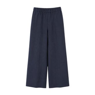 Gran Sasso Femme, Pantalons, Bleu, Taille: 46 FR Cropped Pantalons
