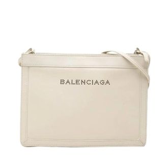 Balenciaga Pre-owned Pochette Bandouli&egrave;re Marine - Femme - Pre-owned - Blanc - Taille: ONE Size