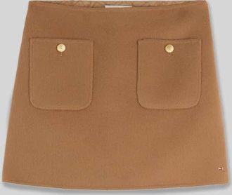 Tommy Hilfiger Regular Fit Minirock aus Woll-Mix