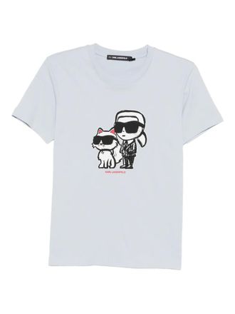 Karl Lagerfeld Ikon Sketch Duo T-shirt - Blau