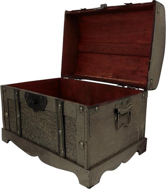 BESPORTBLE Piratentruhe mit Schloss Gro&szlig;e Schatzkiste als Aufbewahrungsbox f&uuml;r Piraten Mottopartys und Schmuck