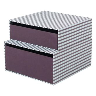 Broste Copenhagen Bo&icirc;tes de rangement en carton Cecelia - Set de 2 Broste Copenhagen