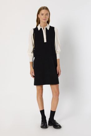 Gerard Darel Robe bicolore &agrave; col chemise - LOLA - Noir