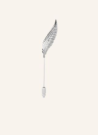 Tateossian Tateossian Fern Leaf Lapel Anstecknadel silber