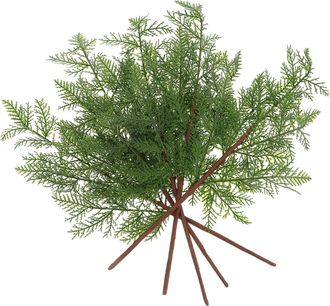 Valiclud 5 St&uuml;Ck K&uuml;Nstliche Kiefernzweige Zypresse Simulation Kurze Kunststoff &Auml;Ste Realistische Gr&uuml;Ne Bl&auml;Tter Dekoration F&uuml;R Hochzeit Zuhause B&uuml;Ro