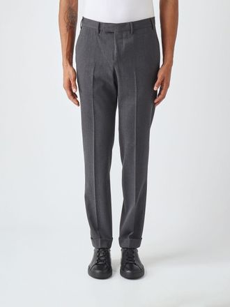 Pantaloni Torino Pantalon de tailleur en m&eacute;lange de laine &agrave; pinces et coupe droite
