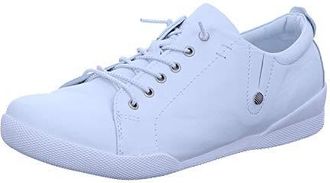 Andrea Conti Baskets pour Femme, Blanc, 36 EU