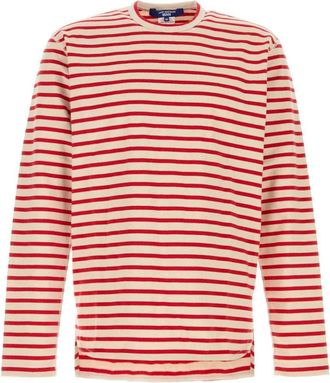 Junya Watanabe Homme, Tops, Multicolore, Taille: M T-shirt oversize en coton brod&eacute;