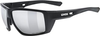 Uvex mtn venture CV - Sportbrille für Damen und Herren - extrem starker Schutz vor Sonnenstrahlung - konstraststeigernd - black matt - one size