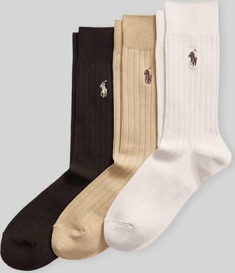 Ralph Lauren Socken aus Baumwoll-Mix im 3er-Pack
