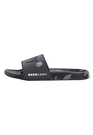 Superdry AOP Beach Slide, Tongs Homme, Multicolore (Black 3m/Black/Mono Camo Dot X2l), 42-43 EU