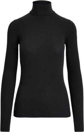 Ralph Lauren Femme, Pulls, Noir, Taille: 36 FR Pull à Col Roulé Noir