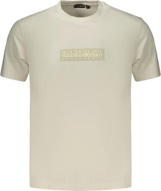 Napapijri Homme, Tops, Blanc, Taille: M T-shirt &agrave; Manches Courtes
