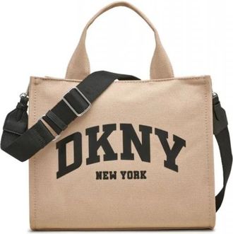 DKNY Dkny, Femme, Sacs, Beige, Taille: ONE Size Hadlee Medium Logo Tote