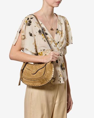 Isabel Marant Sac Oskan Moon Pocket - Femme - Taupe - - Isabel Marant