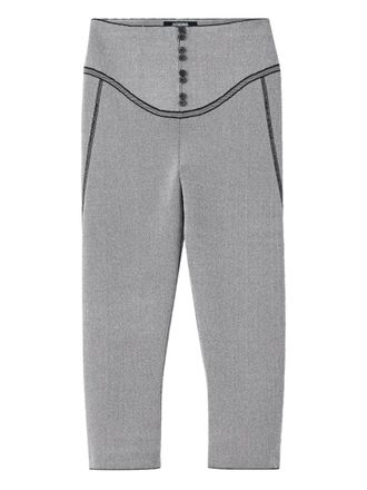 Jacquemus pantalon boutonn&eacute; &agrave; coupe courte - Gris
