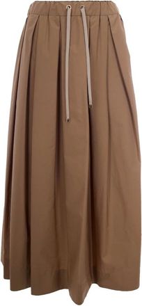 Max Mara Femme, Jupes, Brun, Taille: 36 FR Pineta Midi Skirt
