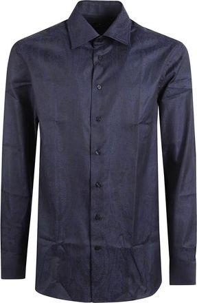 Etro Homme, Chemises, Bleu, Taille: M Paisley Print Shirt