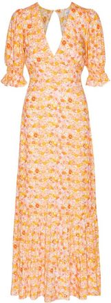 Americandreams Americandreams, Femme, Robes, Orange, Taille: 42 FR Koko Dress Long Open Back