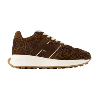 Hogan Femme, Chaussures, Brun, Taille: 38 1/2 EU H641 Allacciato H Baskets
