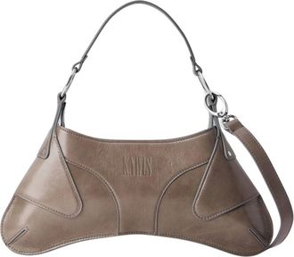 Charlotte Knowles Knwls, Femme, Sacs, Gris, Taille: ONE Size Razr Shoulder Bag