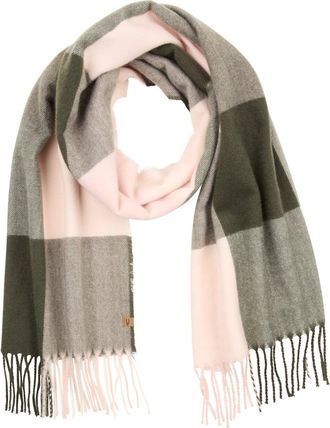 Camel Active Damen Karoschal mit Fransen Lilarosa, womenswear-OS