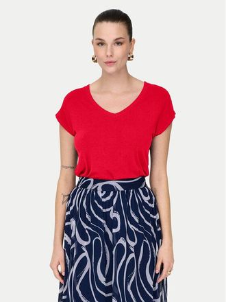 Only T-Shirt Rilla 15315776 Rot Regular Fit