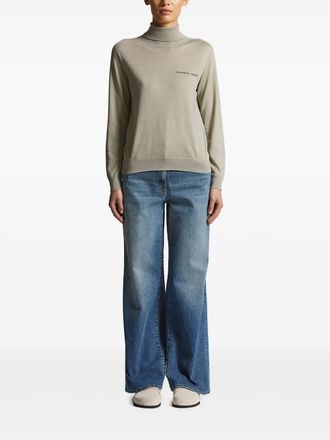 PESERICO Womens Zip-Detail Turtleneck Sweater Aw25 W