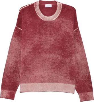 Amish Rundhals-Pullover - - Knitwear - Herren - Rot - M