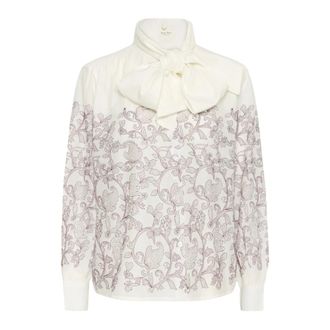 Part Two Fig Embroidery Shirt - - Blouses & Shirts - Damen - Beige - L
