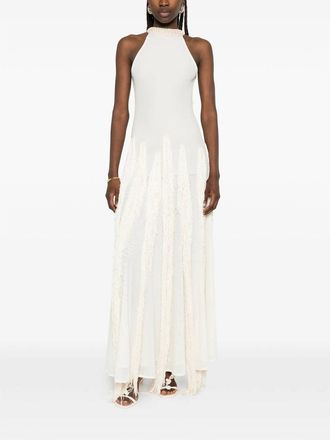 Bless Halterneck Fringe Dress
