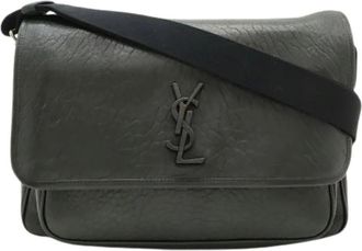 Saint Laurent Sac bandouli&egrave;re en cuir doccasion - Homme - Pre-owned - Noir - Taille: ONE Size