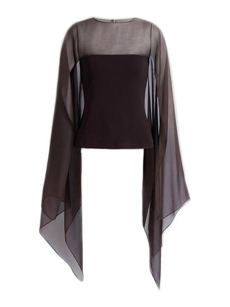 Alberta Ferretti Top - Braun
