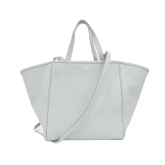 Celine unisex, Pre-owned, Bleu, Taille: ONE Size Pre-owned Petit Sac Cabas Pliable en Cuir