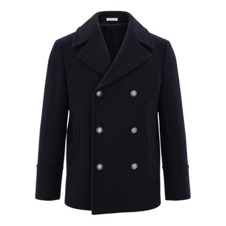 Breras Milano Zweireihiger Mantel - - Coats - Herren - Blau - L